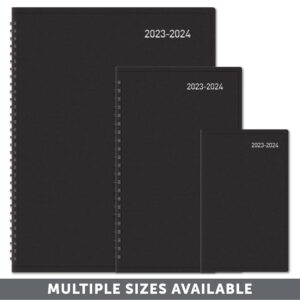 2023-2024 Office Depot® Brand Weekly Academic Planner, 4" x 6-3/8", 30% Recycled, Black, July 2023 to June 2024