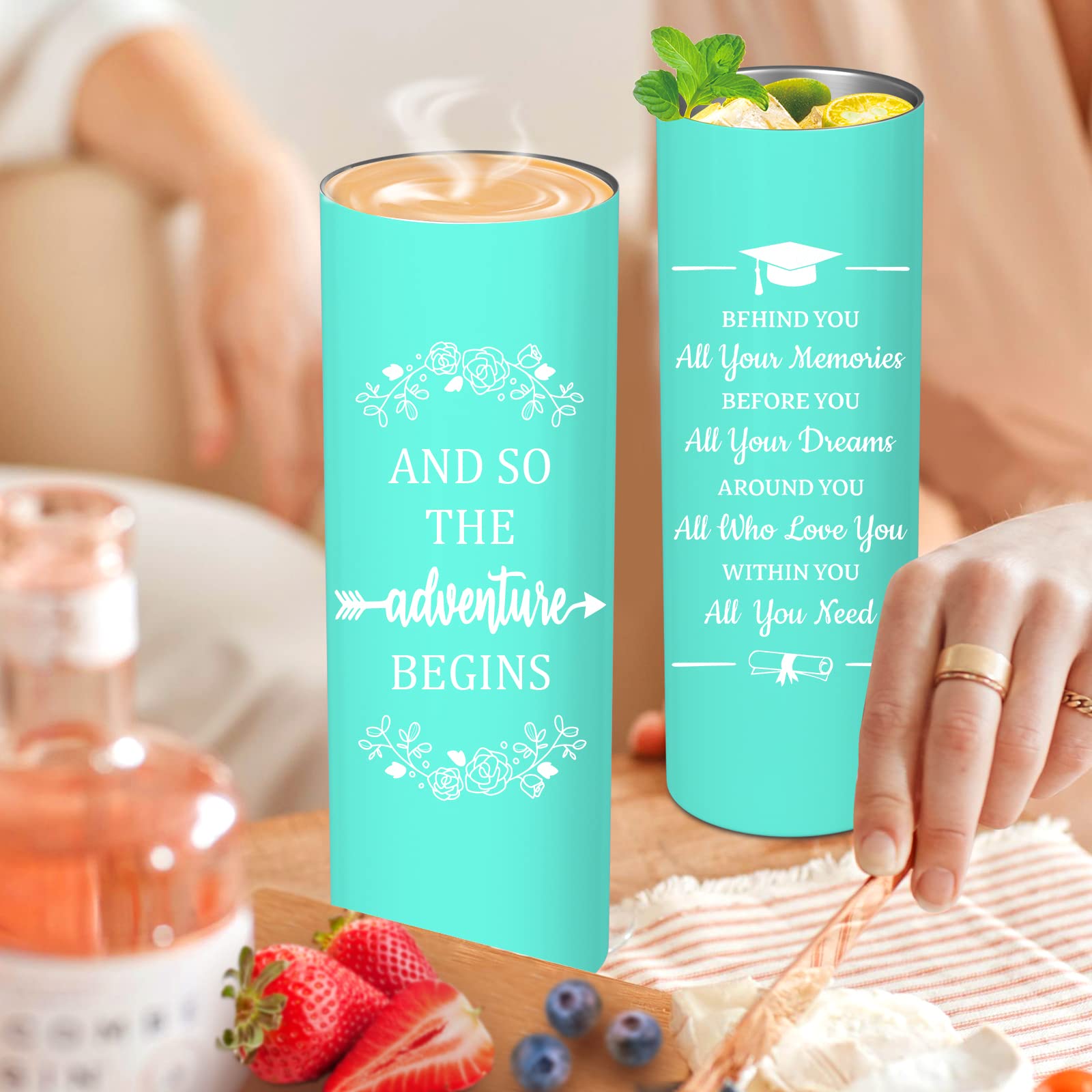 Graduation Gifts for Her 2024,Best College Graduation Gifts 2024 High School Graduation Tumbler,Cool Personalized Graduation Gifts for Girls Women Daughter Nurse Sister Friend Grad Gifts for Graduates