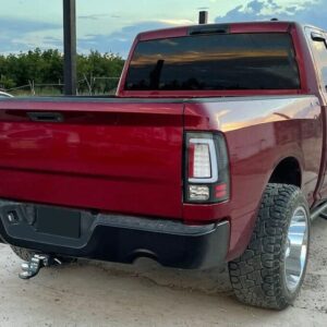 HECASA Rear Tailgate Shell Compatible with 2010-2022 Dodge Ram 1500 2500 3500 Replacement for CH1900129 Truck Tail Gate Primered Steel Black