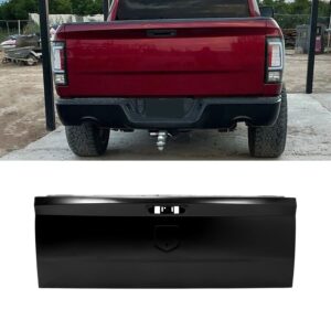 HECASA Rear Tailgate Shell Compatible with 2010-2022 Dodge Ram 1500 2500 3500 Replacement for CH1900129 Truck Tail Gate Primered Steel Black