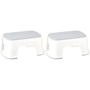 babybjörn step stool, white/gray (pack of 2)