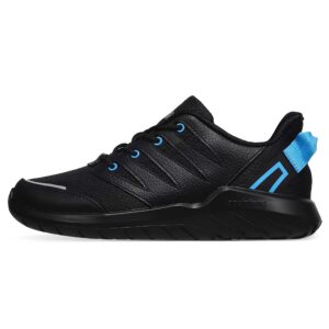 soulsfeng women's running shoes black blue breathable non slip athletic tennis workout gym jogging walking fashion sneakers 7