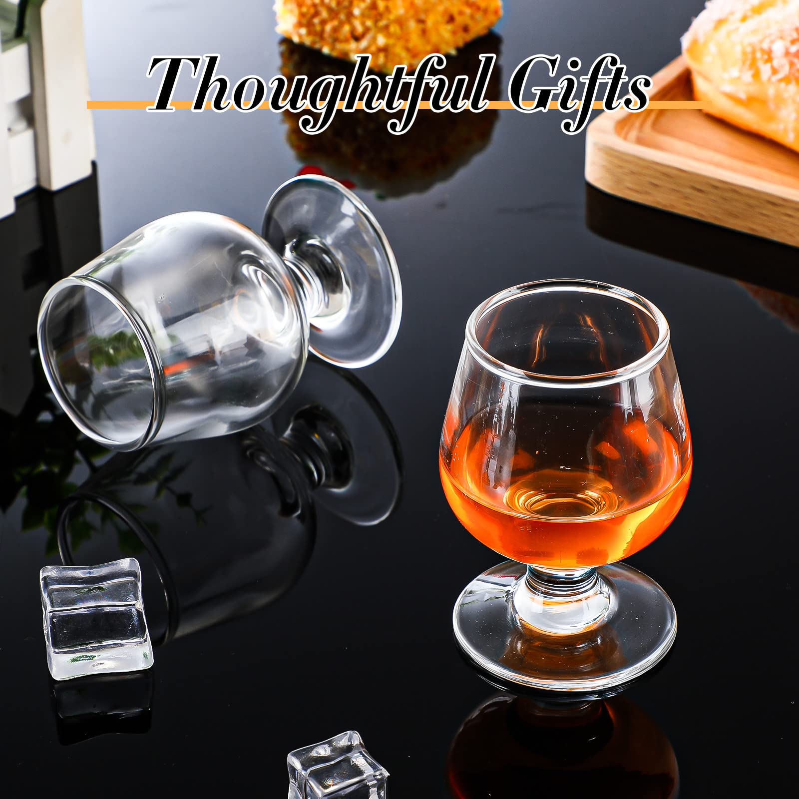 Qunclay 24 Pcs Shot Glasses Shot Glass Cute Cognac Glasses Small Brandy Snifter for Tasting Brandy Drinking Port Glasses for Whiskey Brandy Wine Beer (3.5oz)