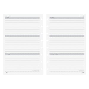 2023-2024 TUL® Discbound Academic Weekly/Monthly Refill Planner Pages, Junior Size, July 2023 to June 2024