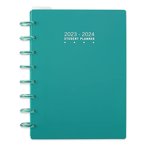 2023-2024 TUL® Discbound Weekly/Monthly Student Planner, Junior Size, Teal, July 2023 to June 2024, ODUS2234-0