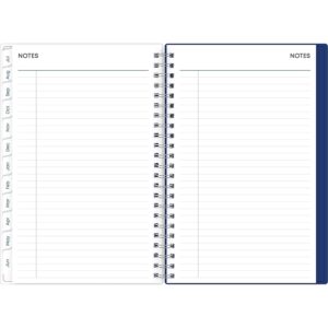 2023-2024 Blue Sky Chanson 5-inch x 8-inch Academic Weekly & Monthly Planner, Blue (128694-A24)