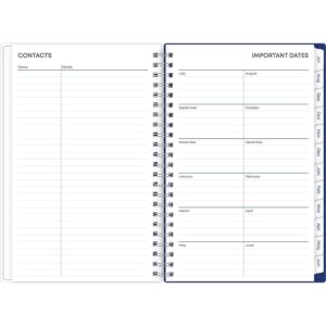 2023-2024 Blue Sky Chanson 5-inch x 8-inch Academic Weekly & Monthly Planner, Blue (128694-A24)