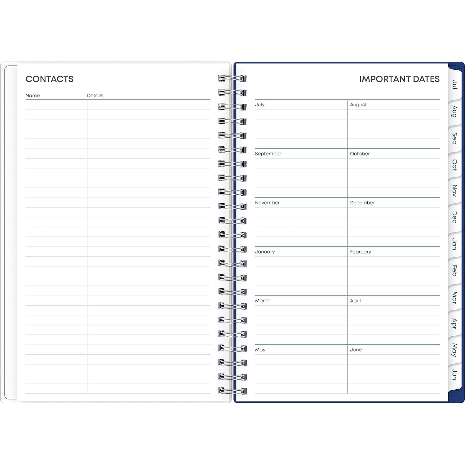 2023-2024 Blue Sky Chanson 5-inch x 8-inch Academic Weekly & Monthly Planner, Blue (128694-A24)