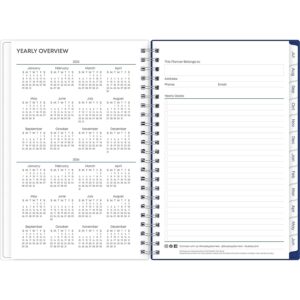 2023-2024 Blue Sky Chanson 5-inch x 8-inch Academic Weekly & Monthly Planner, Blue (128694-A24)