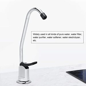 OKJHFD Kitchen Sink Faucet,G1/4in Universal Kitchen Press Type Copper Alloy Gooseneck Sink Faucet Tap for Household Laundry bar Kitchen Sinks