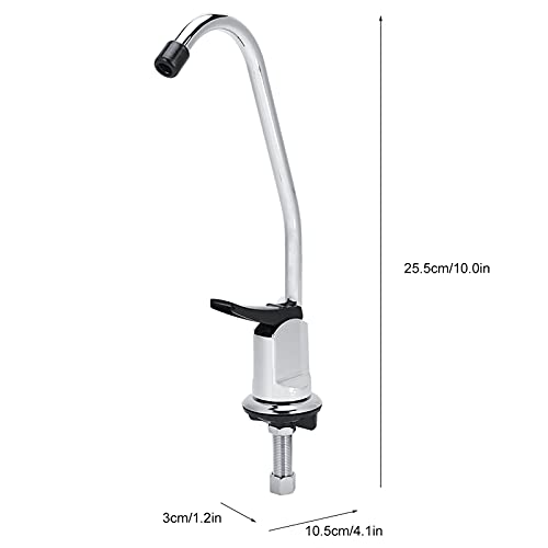 OKJHFD Kitchen Sink Faucet,G1/4in Universal Kitchen Press Type Copper Alloy Gooseneck Sink Faucet Tap for Household Laundry bar Kitchen Sinks