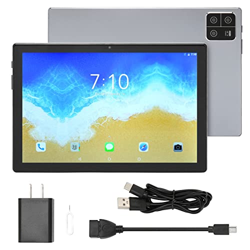 Tablet PC, 10 Inch Dual Camera Office Tablet 8GB RAM 128GB ROM (US Plug)