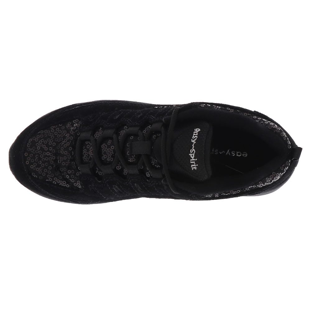 Easy Spirit Women's Romy30 Sneaker, Black Sequins 004, 8