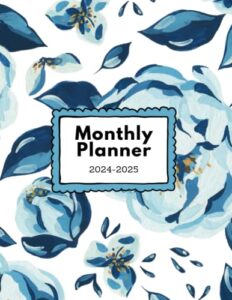 2024 2025 planner / monthly planner / two year calendar / flowers / butterfly / animal: 2024-2025 monthly planner : 2 year schedule organizer from ... 2025 with holidays, notes, goals, to do list