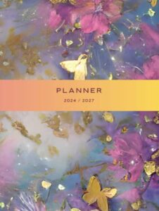 4 years planner 2024-2027: organizer from january 2024 to december 2027 with holidays, notes, goals, to do list