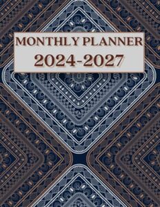 2024-2027 monthly planner 4 years: 48 months planner, january 2024 to december 2027, 4-year calendar & monthly planner- 8.5x11 inches, |theme: professional |