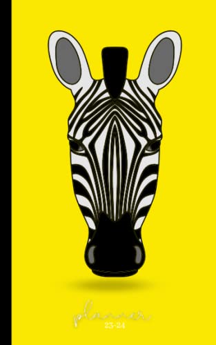 2023-2024 PLANNER: "ZEBRA / YELLOW" Weekly planner. September 2023 to August 2024. Weekly. Annual, monthly and weekly calendar. Timetable. 6 x 9 inches. 139 pages.