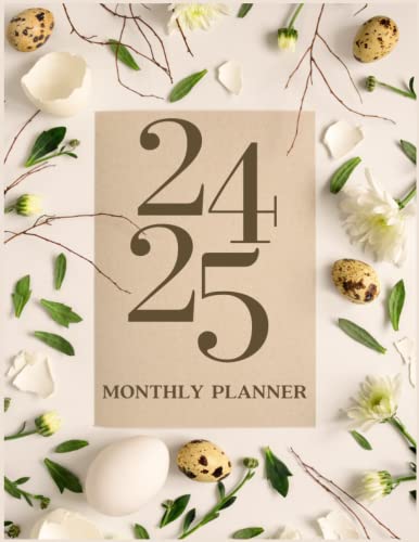 2024-2025 Monthly Calendar: Cute Floral Cover|24 Months Agenda Planner (January 2024 through December 2025)| With To Do List Organizer And Password log