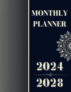 2024-2028 monthly planner 5 years: 60 months planner, january 2024 to december 2028, 5-year calendar & monthly planner- 8.5x11 inches, |theme: simple|