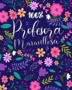 agenda maestra 2023/2024: grande organizador planificador semanal y mensual | regalo personalizado de fin de año para maestras y profesores | cuaderno ... para una maestra | flor (spanish edition)