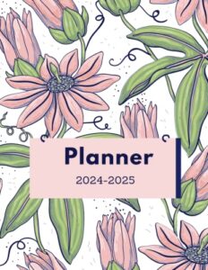 2024 2025 planner / monthly planner / two year calendar / flowers / butterfly / animal: 2024-2025 monthly planner : 2 year schedule organizer from ... 2025 with holidays, notes, goals, to do list