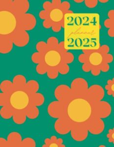 2024 2025 planner / monthly planner / two year calendar / flowers / butterfly / animal: 2024-2025 monthly planner : 2 year schedule organizer from ... 2025 with holidays, notes, goals, to do list