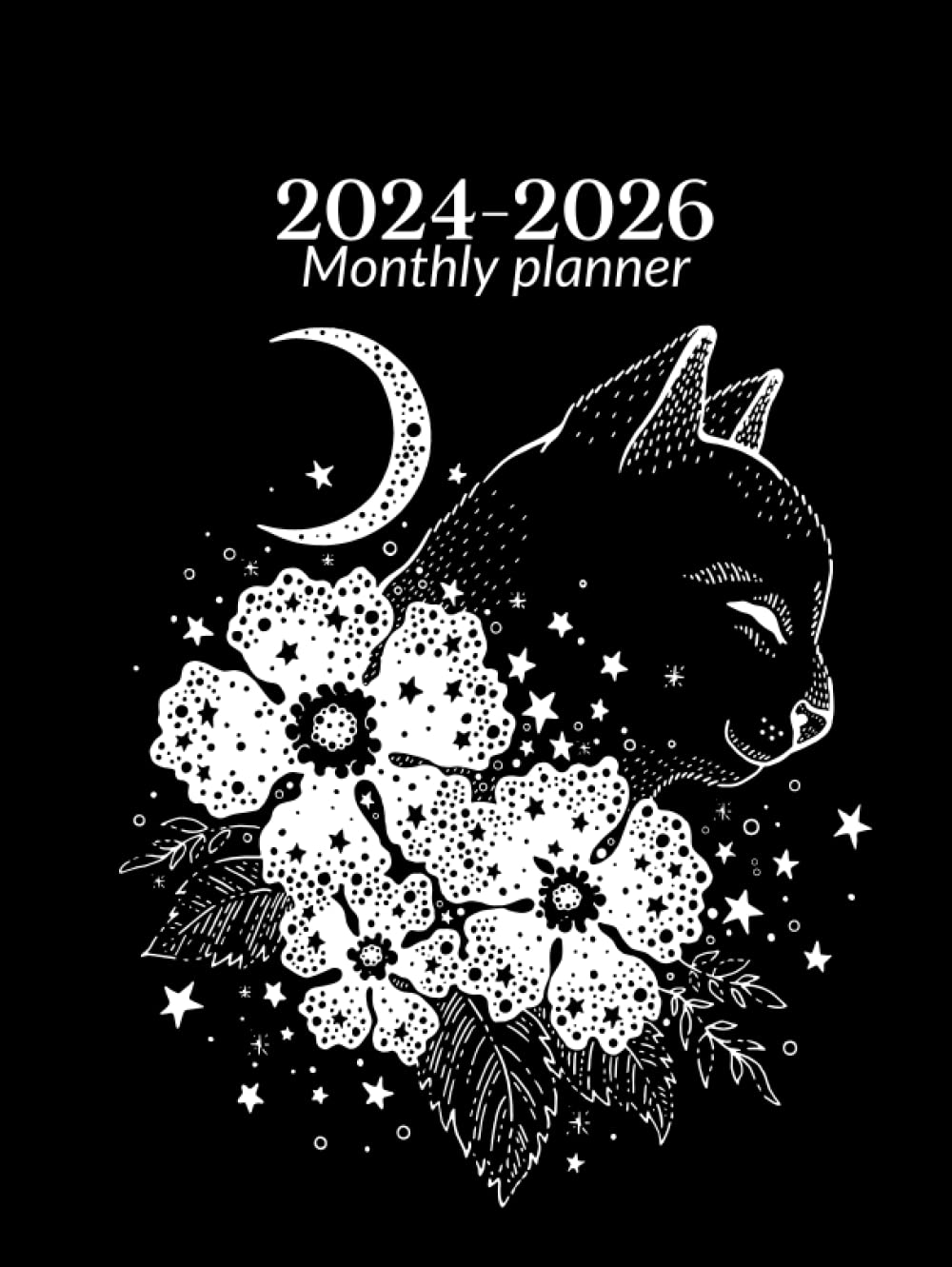 2024-2026 Monthly Calendar & Planner: Black Cat Cover| 36 Months Calendar (January 2024 to December 2026)|With To Do List Organizer , Password log, Contact list and Notes