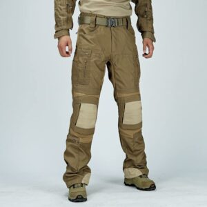 Tactical Pants Mens Wear Resistant Waterproof Military Combat Jogging Pants Men Multi Pocket Camo Cargo Trousers Gray M