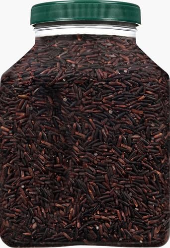 RiceSelect Premium Black Rice, Whole-Grain, Gluten-Free, Non-GMO, and Vegan Rice, BPA-Free 22-Ounce Jar (Pack of 1)