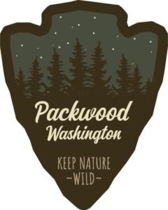 packwood washington vinyl decal sticker arrowhead design 2 inch