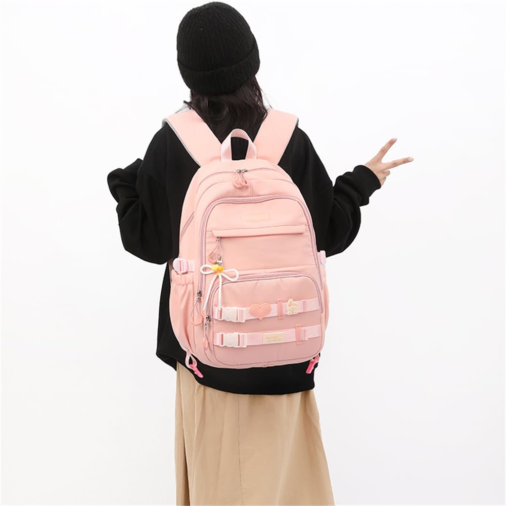 MITOWERMI Backpack for Girls Boys Lightweight Kids Backpack for Elementary School Bookbags pink