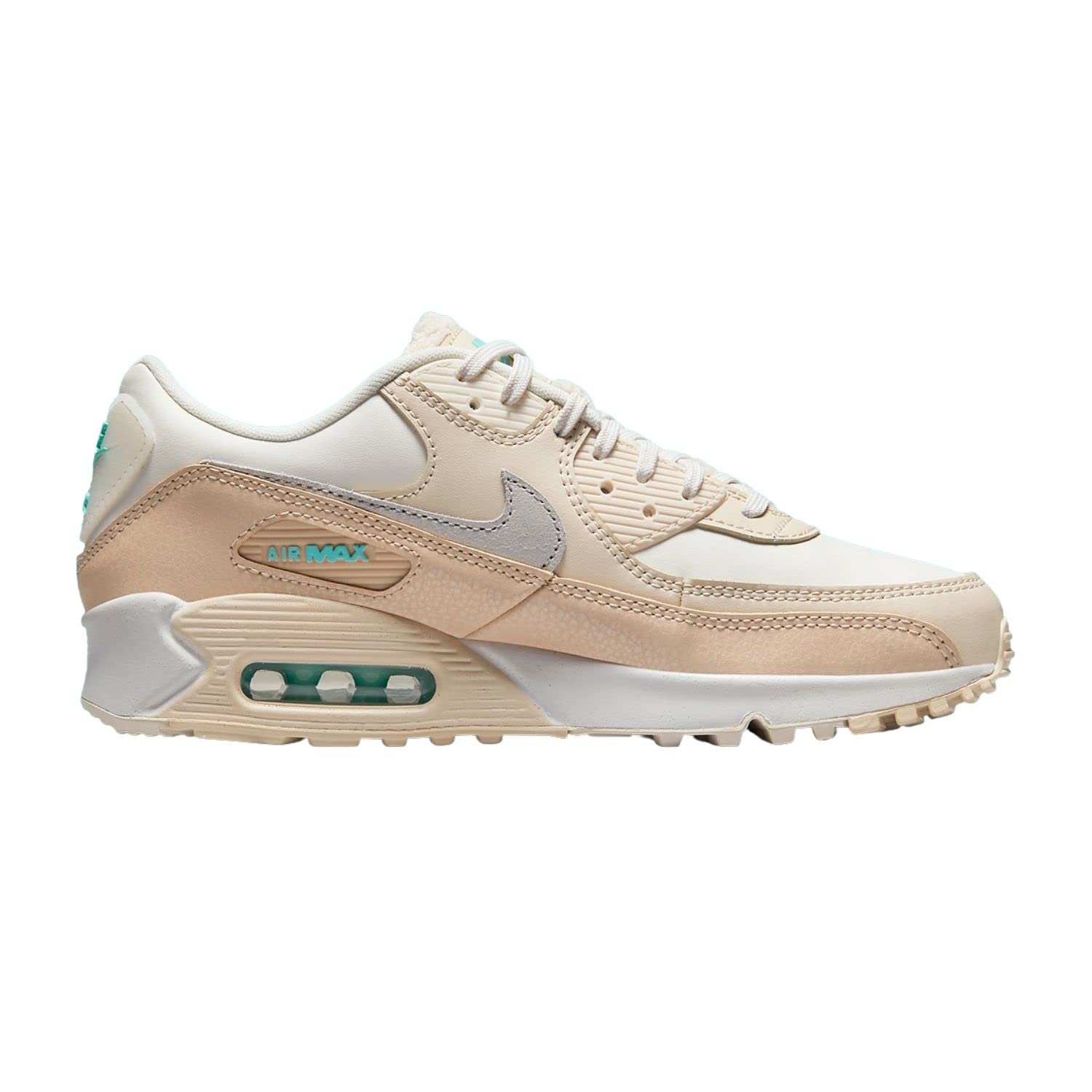 Nike Women's Air Max 90 Shoe, Phantom/Metallic Silver, 9.5