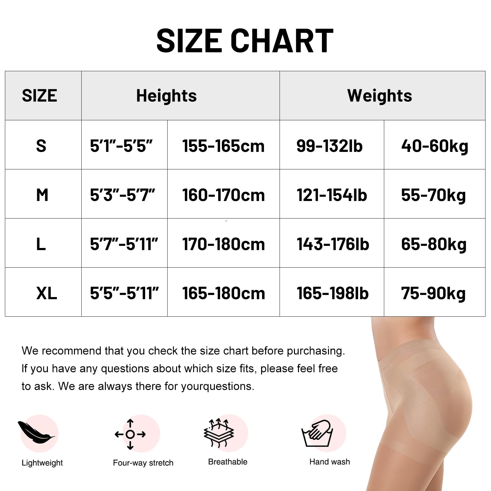 MANZI Control Top Pantyhose Sheer Skin Colored Tights for Women Tummy Control Stockings with Moderate Support Panty 40 Denier Run Resistant Quality Nylons(2 Natural Nude,XL)