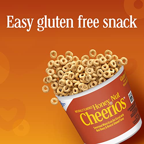 Big G Cereal Honey Nut Cheerios Gluten Free Cereal, 4PK CUP 7.2OZ