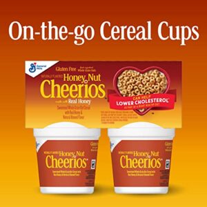 Big G Cereal Honey Nut Cheerios Gluten Free Cereal, 4PK CUP 7.2OZ