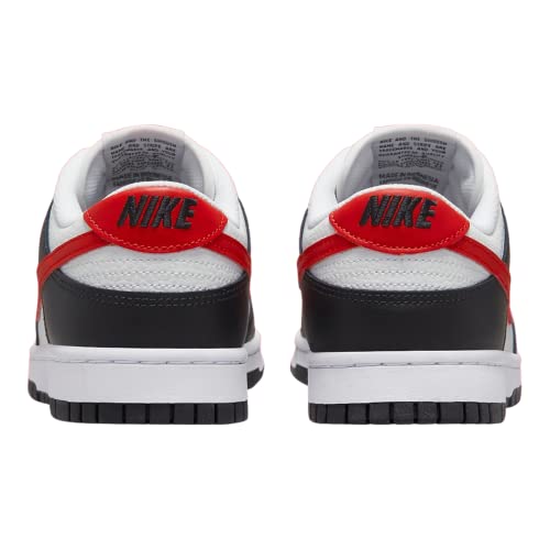 Nike Dunk Low Men Black/University Red-White FB3354-001 12.5