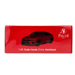 PAUDIMODEL Paudi Model 1/43 Scale Diecast Cars Honda Civic 2022 Model Car Red