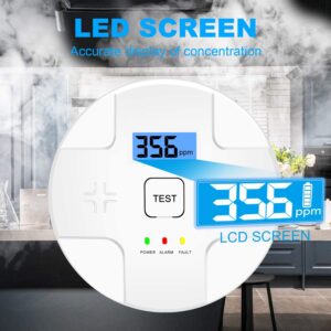 3 Pack Combination Smoke and Carbon Monoxide Detector Battery Operated, Portable Smoke and Co Alarm for Home Bedroom Travel, White,(Standalone Model)