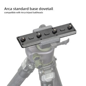 FANAUE MLok Arca Rail Tripod Mount Adapter Compatiable Arca-Swiss/RRS Dovetail Tripod Ballhead Quick Release Plate(M LOK-140)