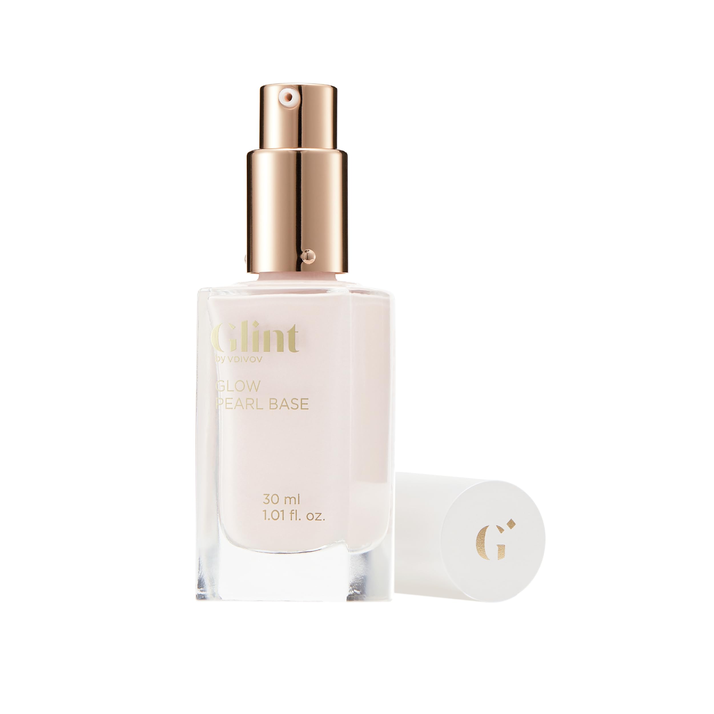 GLINT Glow Pearl Base (30 ml/1.01 fl oz) Moisturizing Foundation Primer with a Radiant Champagne Pink Glow for a Natural, Luminous Complexion | Korean Skincare