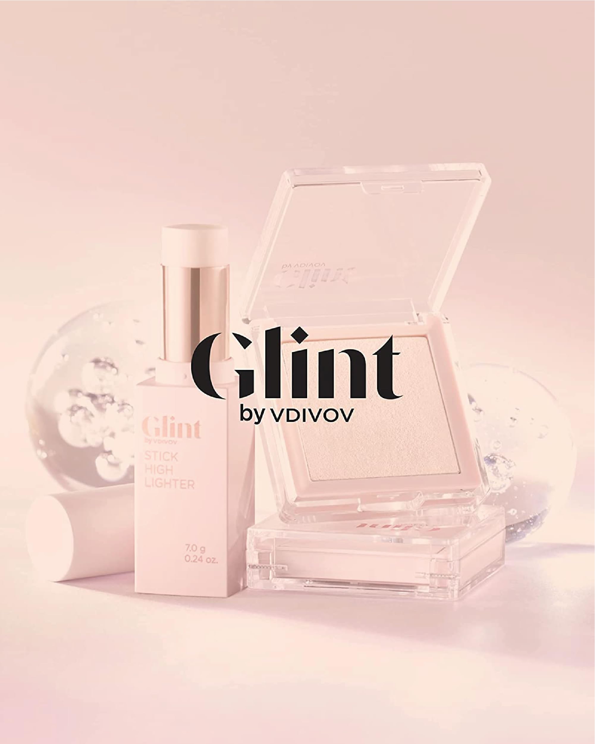 GLINT Glow Pearl Base (30 ml/1.01 fl oz) Moisturizing Foundation Primer with a Radiant Champagne Pink Glow for a Natural, Luminous Complexion | Korean Skincare