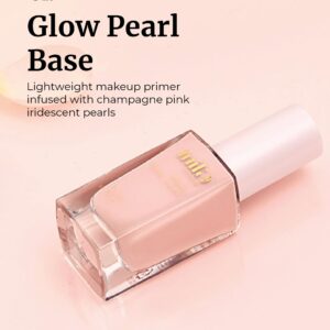 GLINT Glow Pearl Base (30 ml/1.01 fl oz) Moisturizing Foundation Primer with a Radiant Champagne Pink Glow for a Natural, Luminous Complexion | Korean Skincare