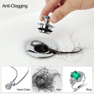 LEKEYE Shower Drain Hair Catcher | Bathroom Drain Stopper | Drain Plug with Filter Hair Catcher