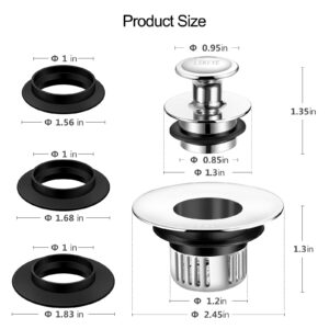 LEKEYE Shower Drain Hair Catcher | Bathroom Drain Stopper | Drain Plug with Filter Hair Catcher