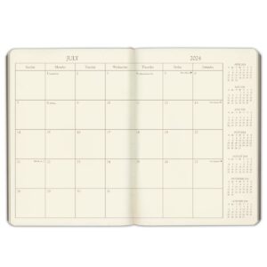 2024 Gallery Leather Desk Monthly Planner - Acadia Pool - 8x5.5"