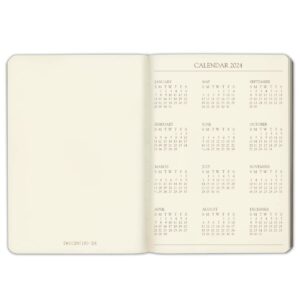 2024 Gallery Leather Desk Monthly Planner - Acadia Pool - 8x5.5"