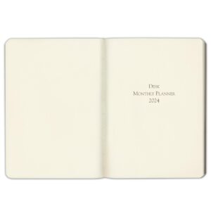 2024 Gallery Leather Desk Monthly Planner - Acadia Pool - 8x5.5"