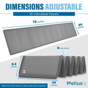 Meliusly® Extra Wide Couch Cushion Support (24x72) Sofa Cushion Support Board for Sagging Seat, Under Couch Cushions Support Boards, Couch Supports for Sagging Cushions, Couch Support Slats Large