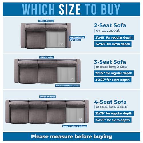 Meliusly® Extra Wide Couch Cushion Support (24x72) Sofa Cushion Support Board for Sagging Seat, Under Couch Cushions Support Boards, Couch Supports for Sagging Cushions, Couch Support Slats Large