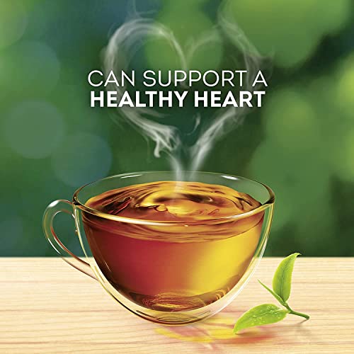 Lipton Tea Bags For A Naturally Smooth Taste Black Tea Can Help Support a Healthy Heart and Silicon Snail Shape Tea Bag Holder plus a card (Black Tea)